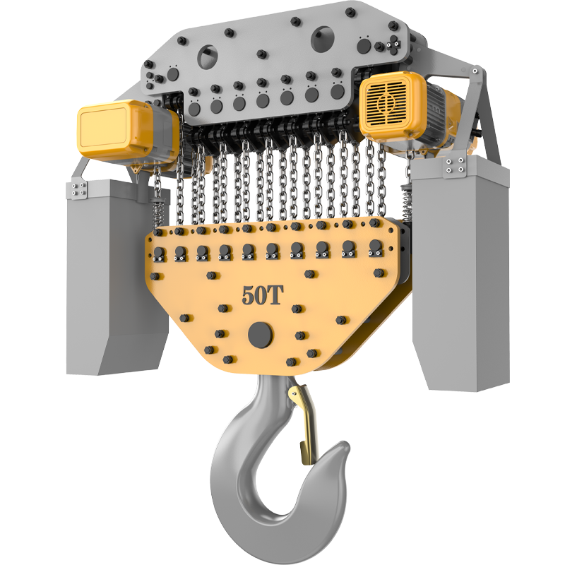 10 Ton Daul Speed Hook Fixed Chain Hoist-HHER large capacity hoist(7.5 ...